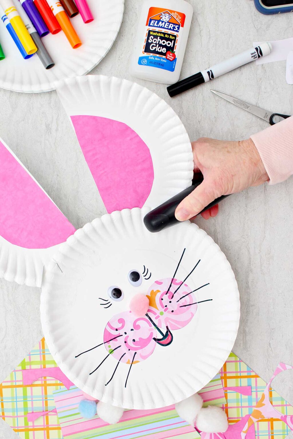 Cute Paper Plate Bunny Craft for Easter | Welcome To Nana's