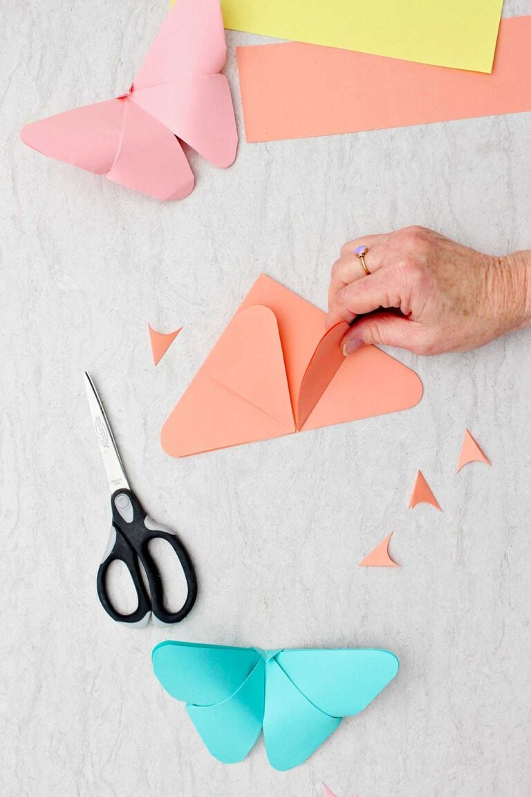 Easy Folded Origami Butterfly for Kids | Welcome To Nana's