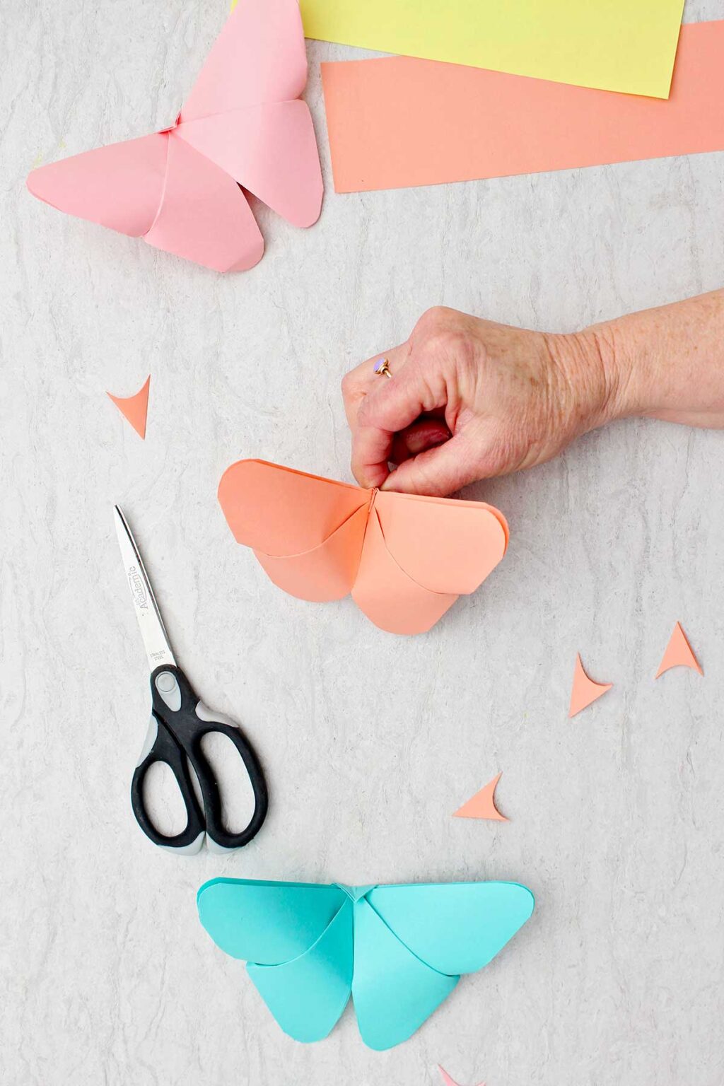 Easy Folded Origami Butterfly for Kids | Welcome To Nana's