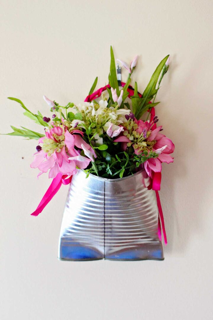 Fast Upcycled Tin Can Flower Vases | Welcome To Nana's