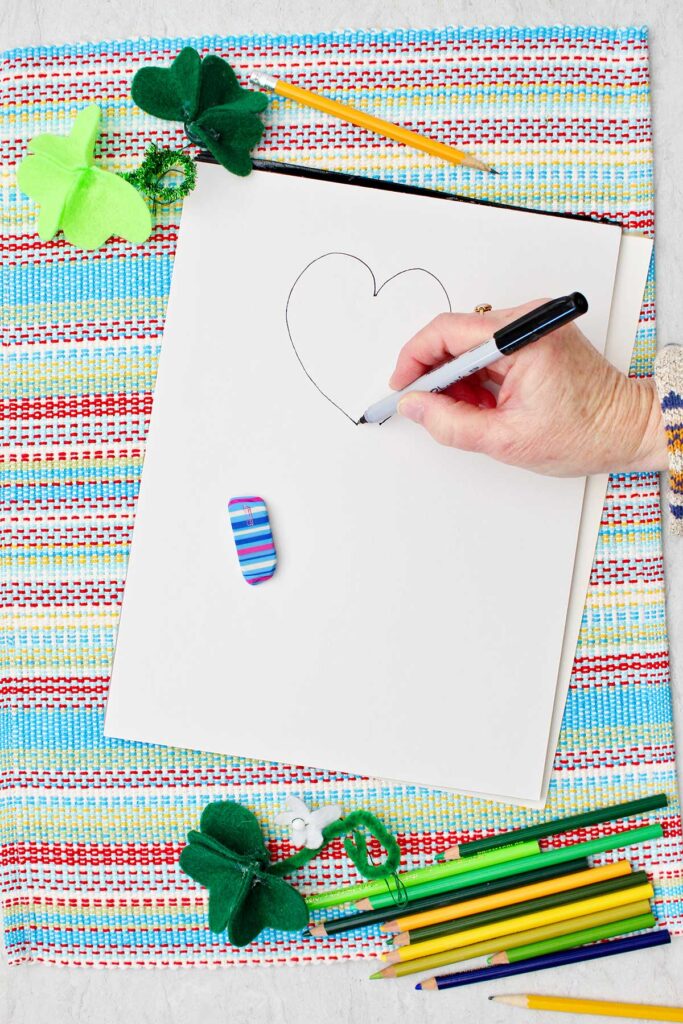 How to Draw a Shamrock for St Patrick's Day | Welcome To Nana's