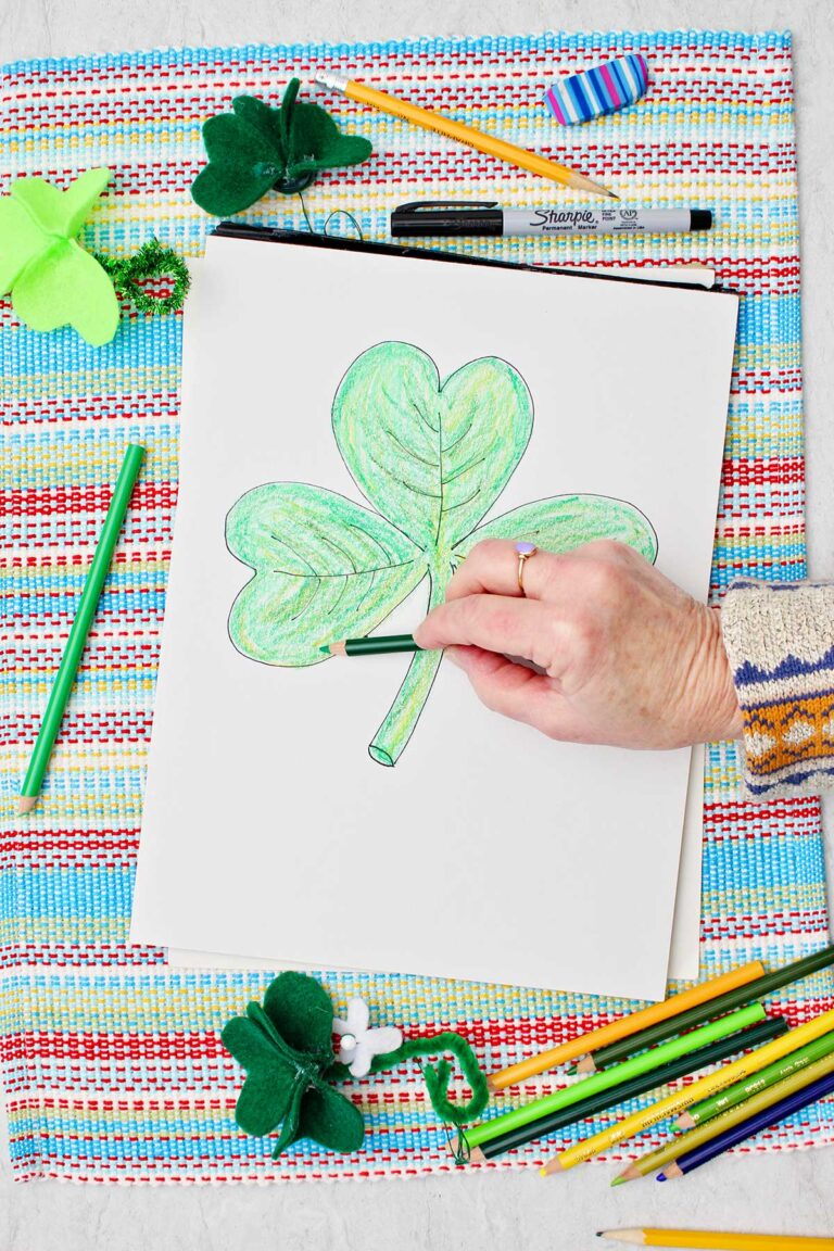 How to Draw a Shamrock for St Patrick's Day | Welcome To Nana's