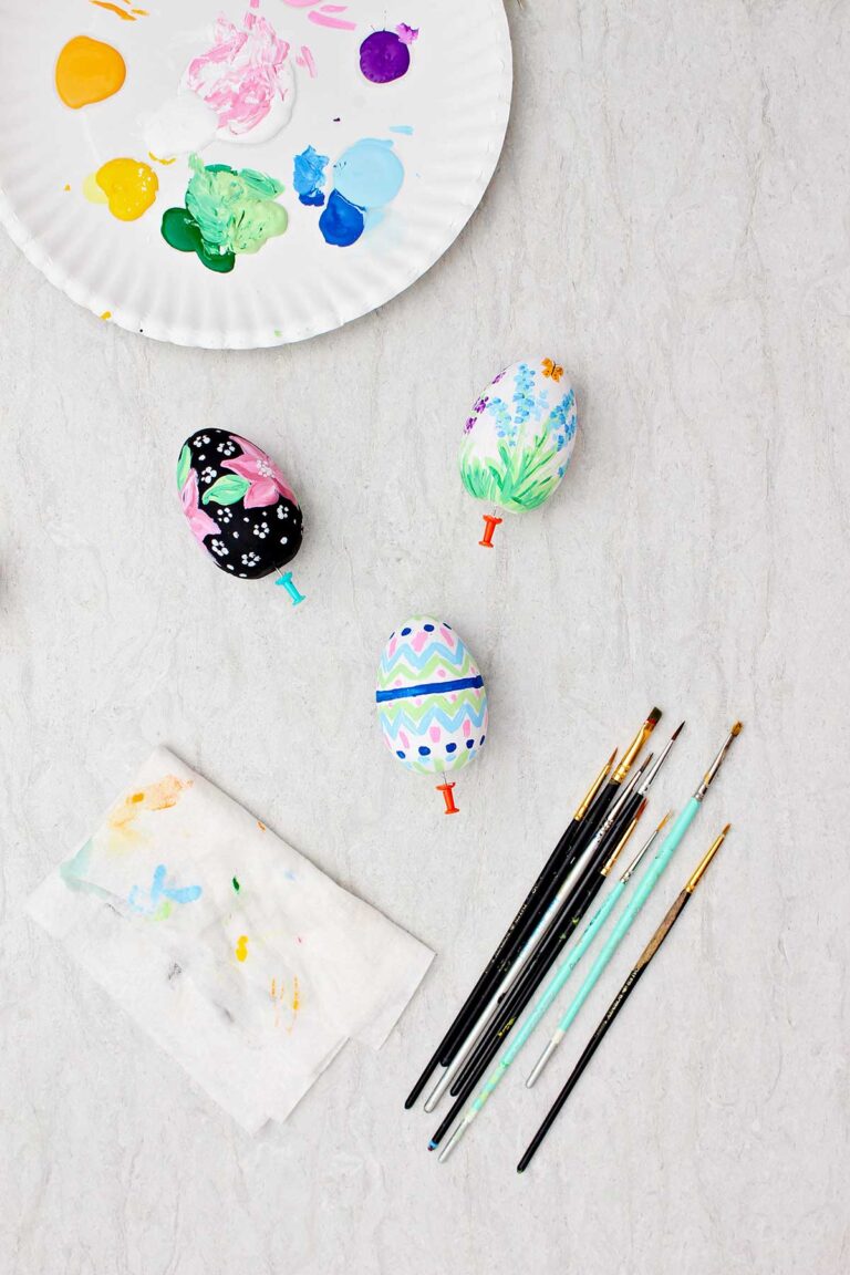 Painting Wooden Easter Eggs Craft | Welcome To Nana's