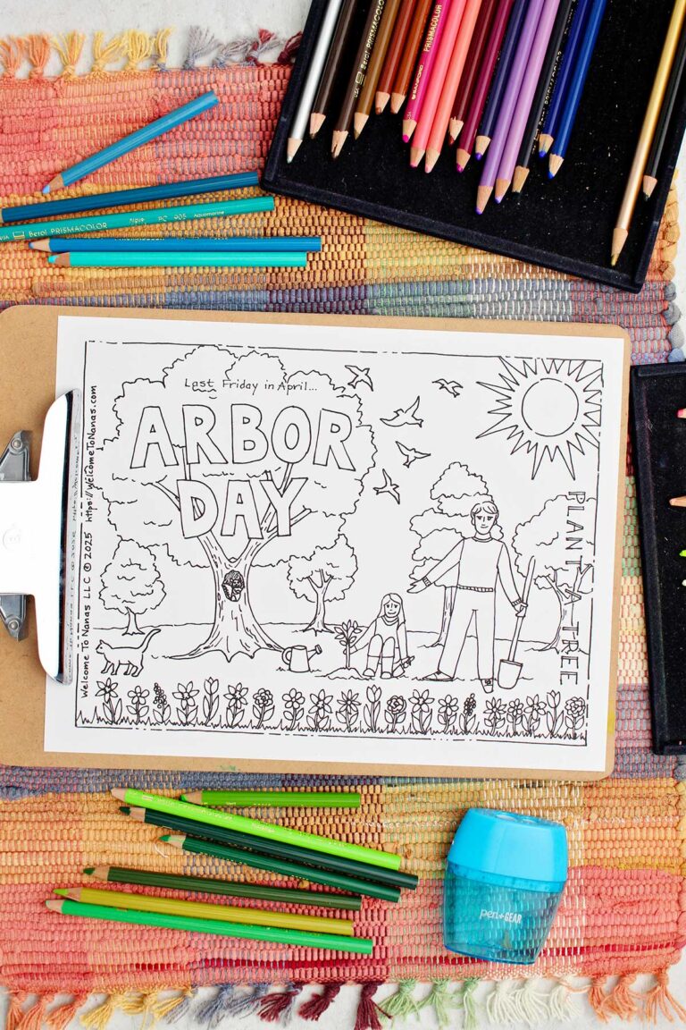 Printable Tree Coloring Page for Arbor Day | Welcome To Nana's