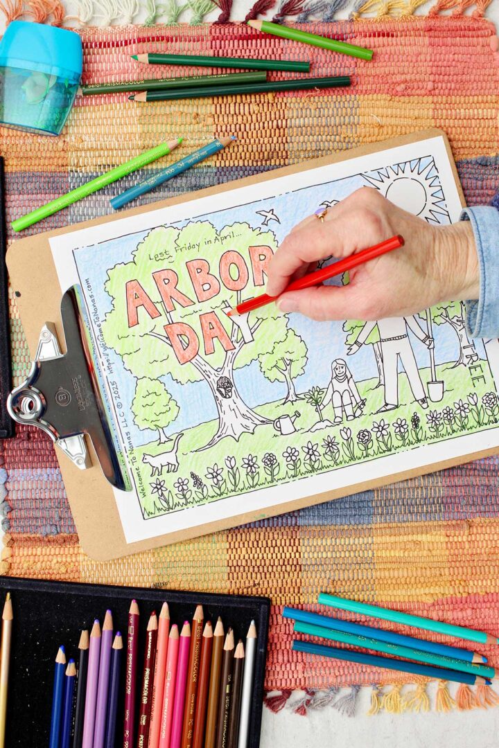 Printable Tree Coloring Page for Arbor Day | Welcome To Nana's