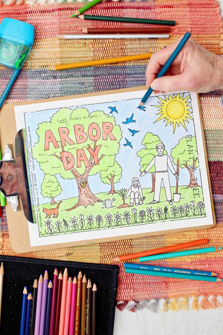 Printable Tree Coloring Page for Arbor Day | Welcome To Nana's