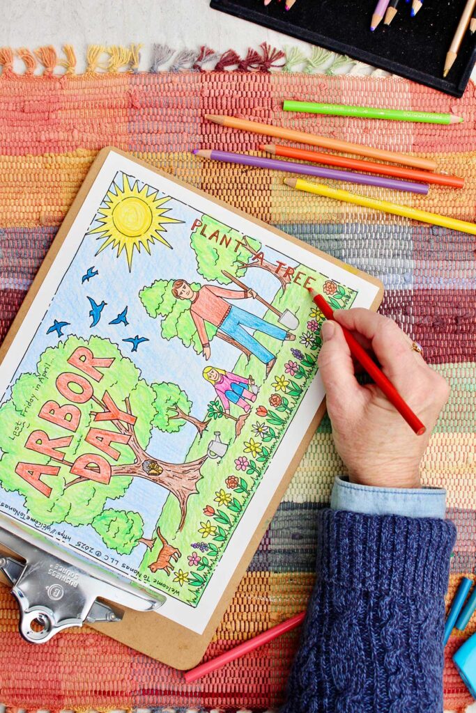 Printable Tree Coloring Page for Arbor Day | Welcome To Nana's