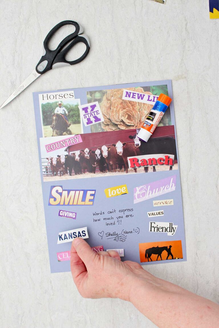 A Kind Word Magazine Collage Card for Father’s Day | Welcome To Nana's