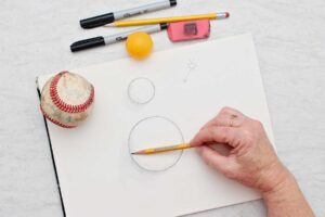 How to Draw a Baseball | Welcome To Nana's