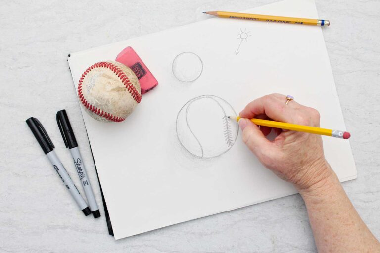 How to Draw a Baseball | Welcome To Nana's