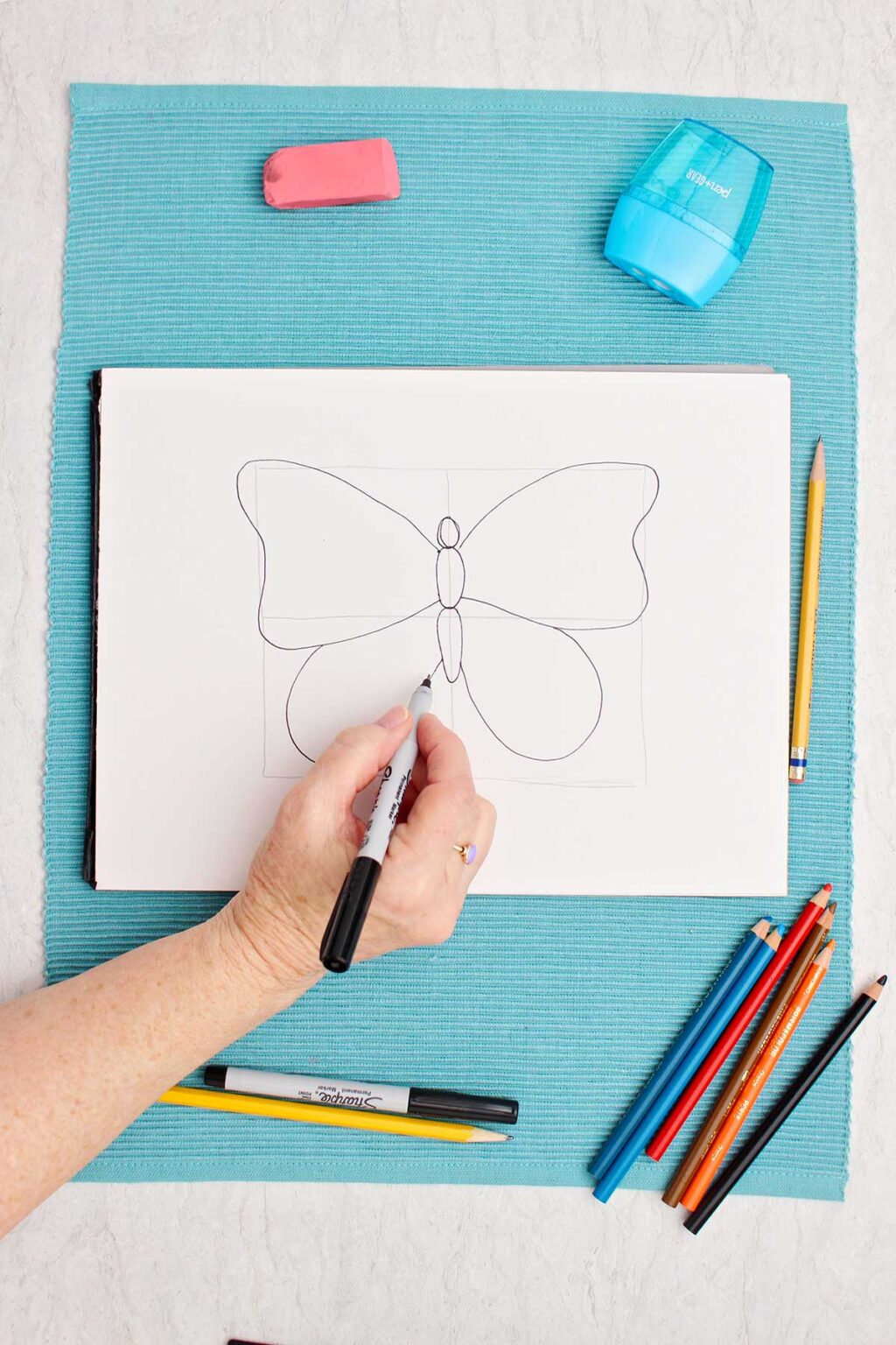Easy Butterfly Drawing (2 Ways)! | Welcome To Nana's