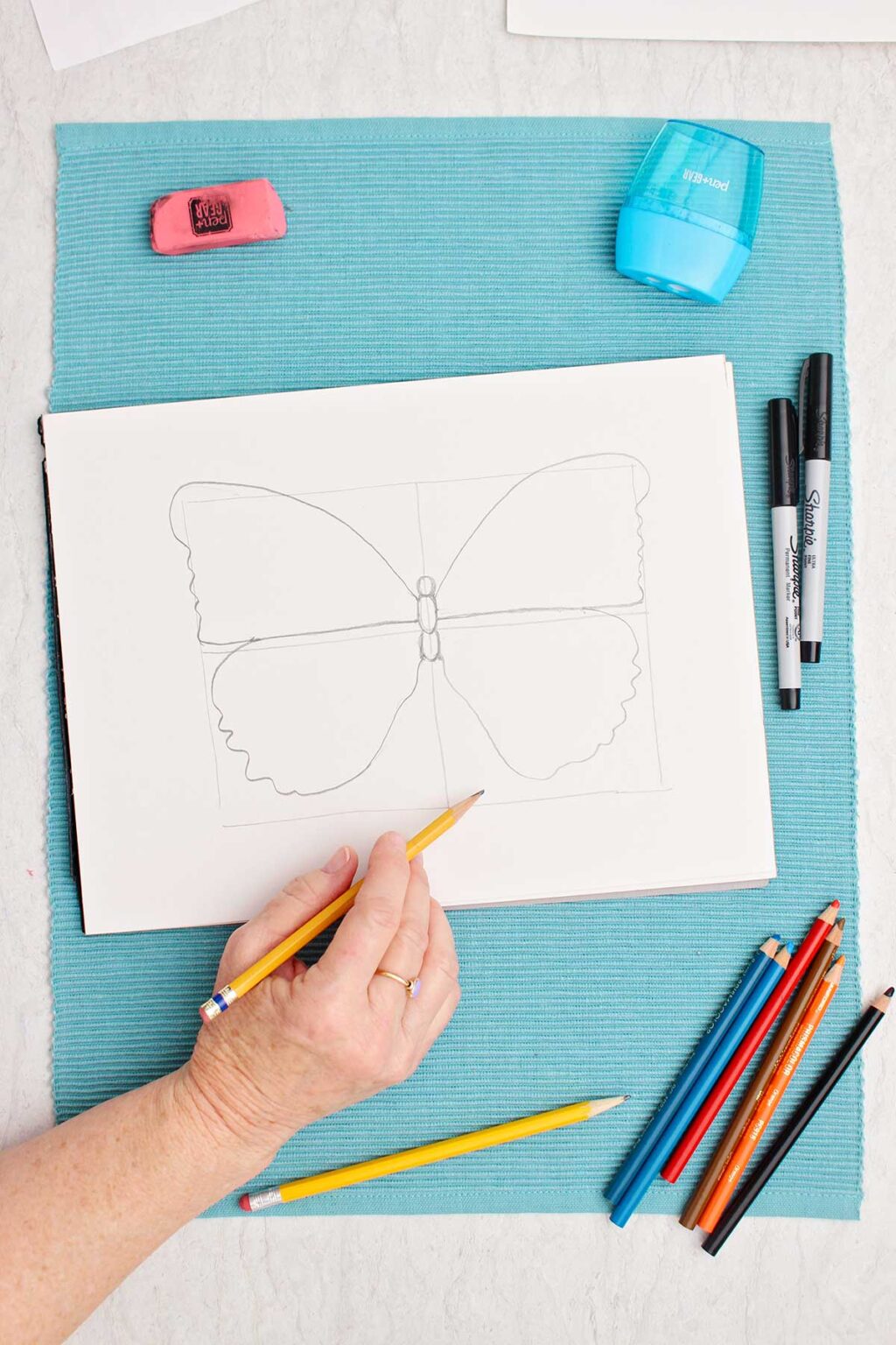 Easy Butterfly Drawing (2 Ways)! | Welcome To Nana's