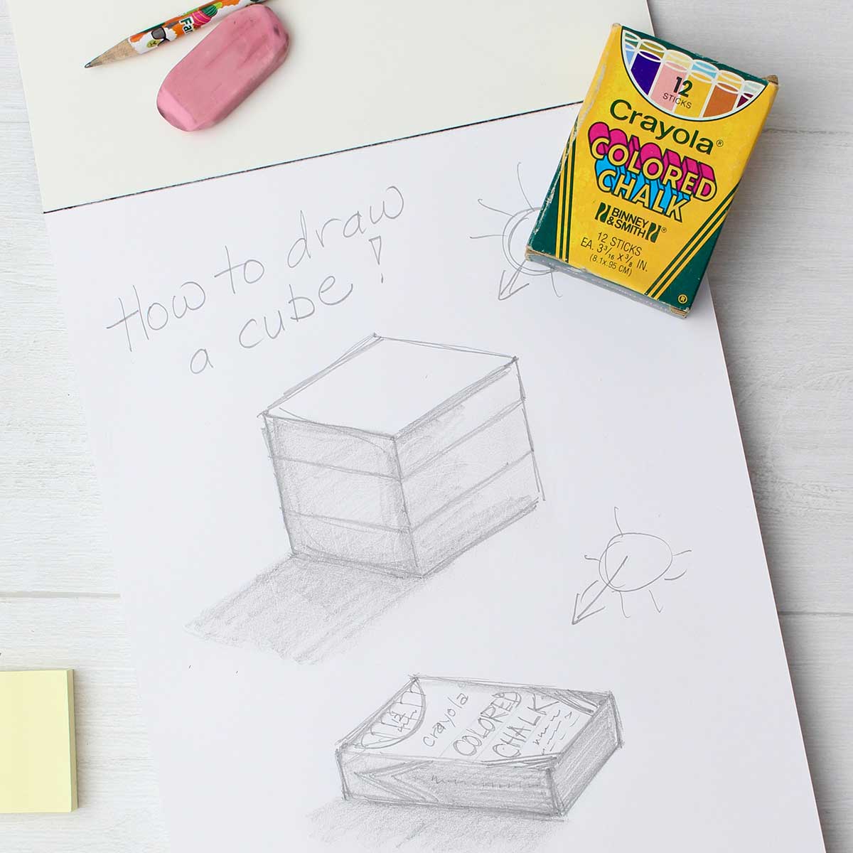 How to Draw a Cube Step by Step | Welcome To Nana's