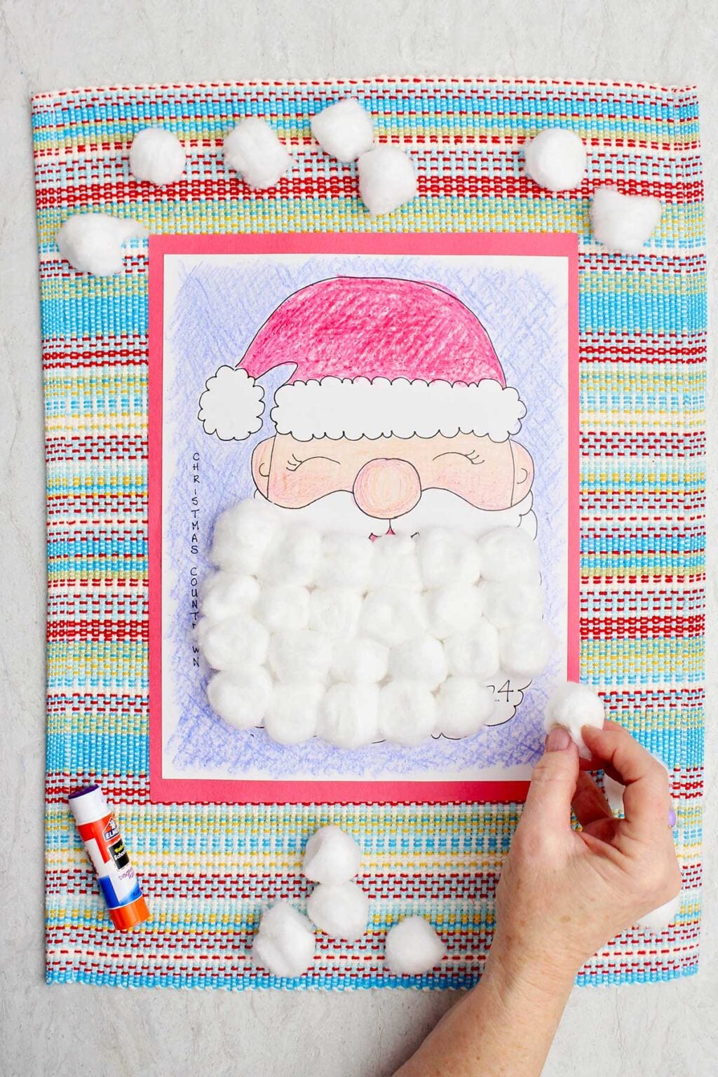 Make a Santa Face Christmas Countdown Calendar | Welcome To Nana's