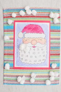 Make a Santa Face Christmas Countdown Calendar | Welcome To Nana's