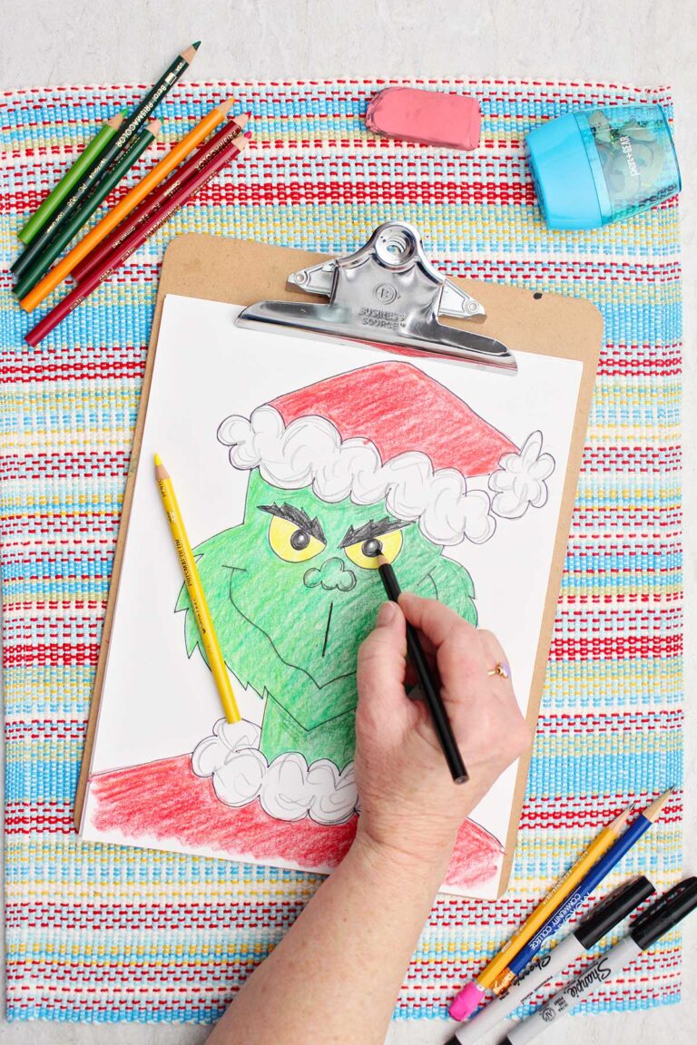 How to Draw the Grinch Step by Step | Welcome To Nana's