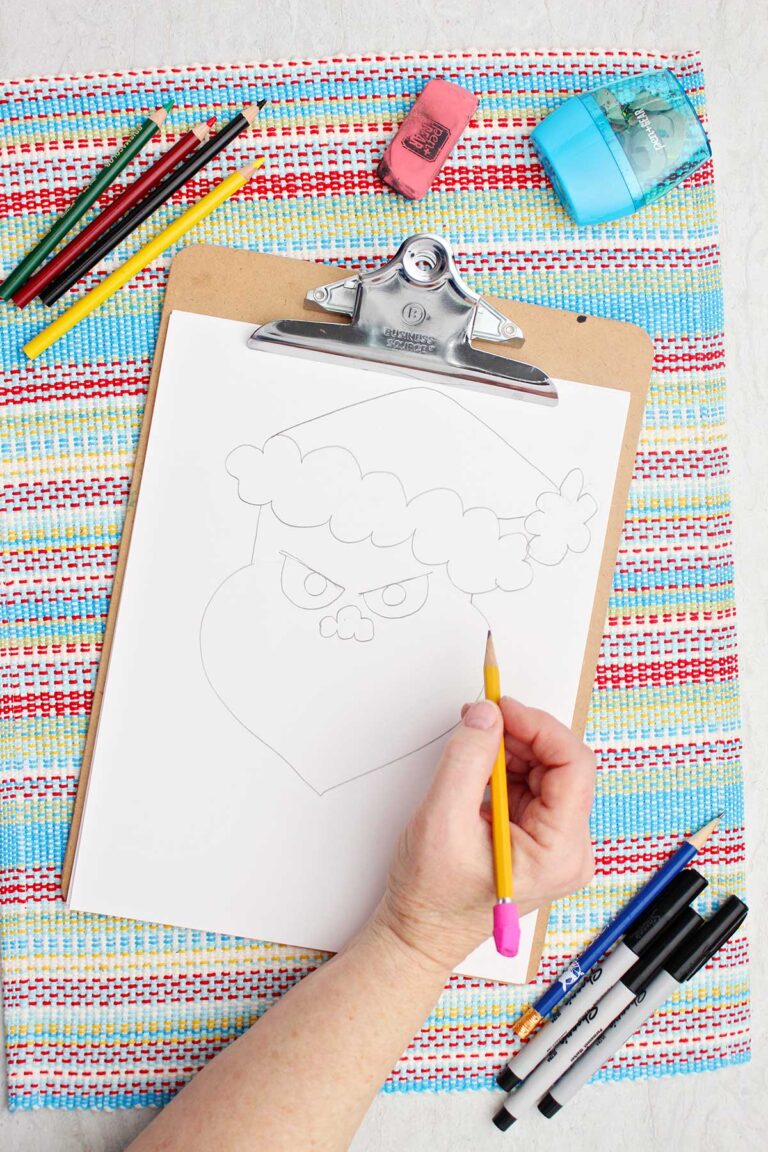 How to Draw the Grinch Step by Step | Welcome To Nana's