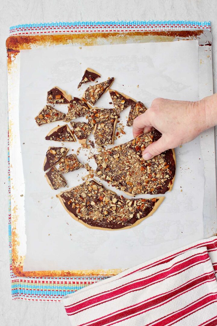 Yummy English Toffee Recipe- Coated With Chocolate! | Welcome To Nana's